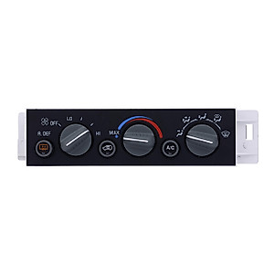 AC Heater Climate Control Panel with Rear Defogger - Compatible with Chevy, Cadillac and GMC - Escalade, C1500, C2500 Suburban, C3500HD, K1500, K2500, Tahoe, Yukon - Replaces 9378805, 16231165