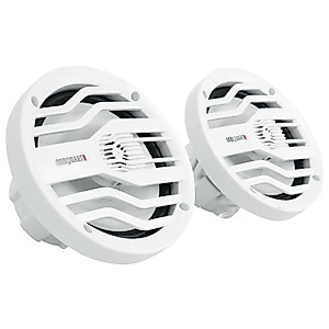 MB Quart MDR2.0 Marine/Boat Bluetooth Receiver Bundle with (2) White 6.5" Speakers (3 Items)