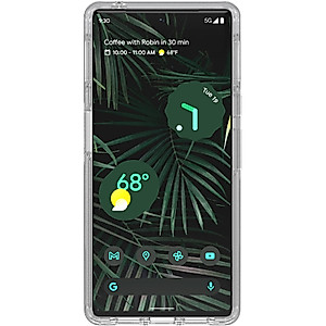 OtterBox Pixel 6 Pro Symmetry Series Case - CLEAR, ultra-sleek, wireless charging compatible, raised edges protect camera & screen