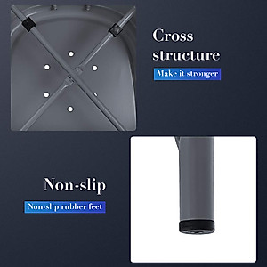 FDW Metal Dining Chairs Metal Chairs Patio Chair Seat Height Dining Room Kitchen Chair Tolix Restaurant Chairs Bar Stackable Chair Trattoria Metal Indoor Outdoor Chairs (Gray)