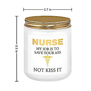 Nurse Gifts for Women, Funny Nurses Week Gifts for Friends Coworker, Nurse Appreciation Gifts, RN Nursing Gifts, Birthday Retirement Nursing School Graduation Gifts - Lavender Scented Candles