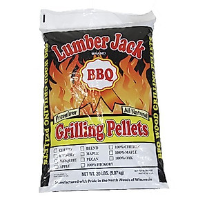 Lumber Jack 100 Percent Mesquite BBQ Grilling Pellets 20 LB Bag