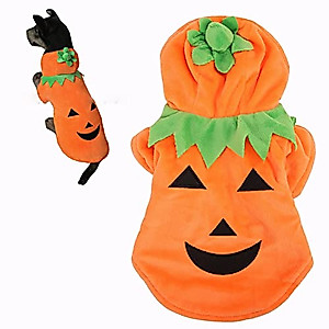 Dog Pet Halloween Pumpkin Costume Funny Hoodies Pet Festival Costume Clothes Halloween Pumpkin Dog Clothes 4XL
