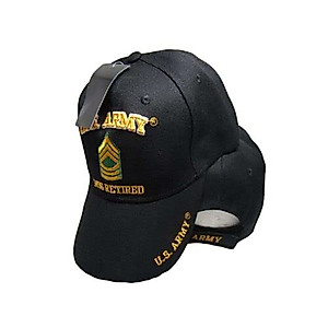 Flakita's Novelties Oficially Licensed US ARMY MSG RETIRED BALL CAP HAT