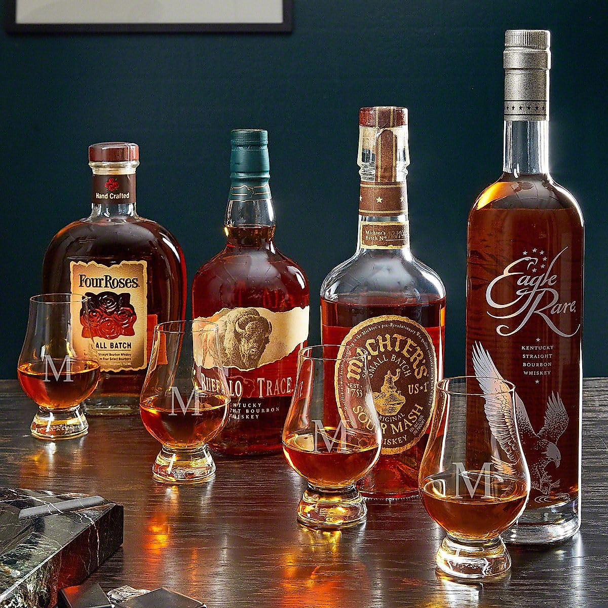 Personalized Glencairn Whiskey Gift Set with Box