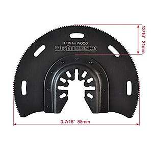 ACTOMASTER HCS Oscillating Segmented Saw Blade for Oscillating Tool Multitool, Pack of 6