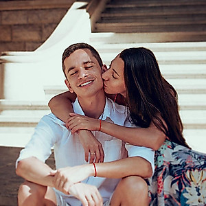 Seyaa Handmade Red String of Fate Bracelet Kabbalah Lucky Protection Matching Bracelets Valentines Day Gifts for Couple Lover Women Men Him Her