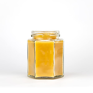 Frankincense & Myrrh Scented 100% Beeswax Jar Candle, 12 Ounce Hand Poured by Hubbardston Candle Company
