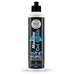 WaveX Medium Cut Polishing Compound for Cars and Bikes 350 Gm Minor Swirl & Scratch Remover, Provides Cutting and Gloss Recommended with The Blue Diamond Medium Cut Detailing Pad