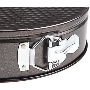 Gabkey 8 inch circular Springform interlocking and leak- proof seal carbon baking C ake Pan