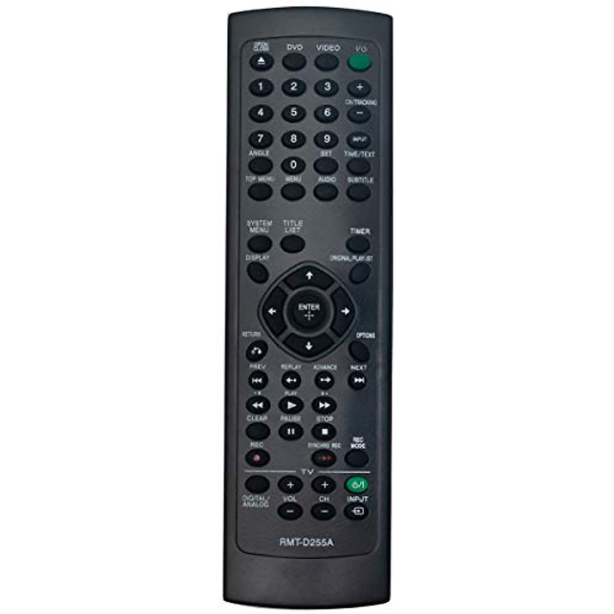RMT-D255A Replacement Remote Control Applicable for Sony VCR DVD Recorder RDR-VX535 RDR-VX560 RDRVX535 RDRVX560