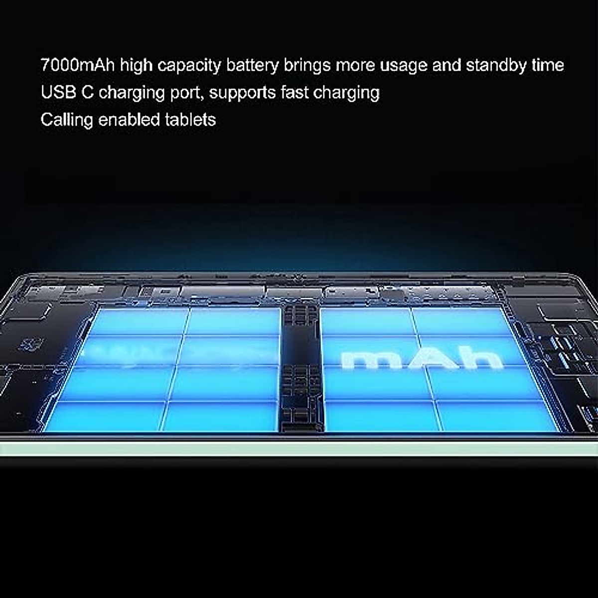 RTLR Gaming Tablet, 5MP 13MP Camera 10in Tablet Green for Travel (Green)