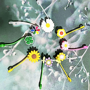 Straw Covers Cap 8pcs Silicone Flowers Straw Cover for Reusable Straws Cute Anti-dust Straw Tips Covers Set,Straw Protector Cover, Reusable Straws Plug for 6-8 Mm(1/4 Inch) Straw Travel Home Outdoor