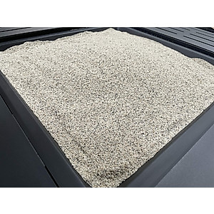 KAYSo INC Silica Sand for Fire Pits,Fire Places,Gas Fire,Base Layer Decoration-10lb Heat and Fire Proof,White Amber,Small