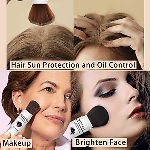 Sunscreen Setting Powder SPF 35, Mineral Brush Powder, Oil Control Natural Matte Finish Loose Powder Translucent Lasting Lightweight Breathable for All Skin (#01 Translucent)