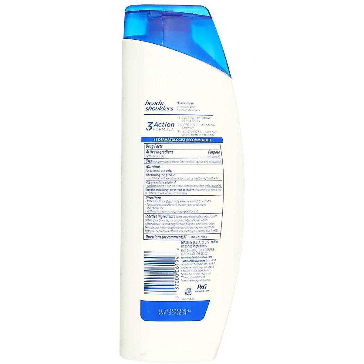Head & Shoulders Classic Clean Dandruff Shampoo 13.5 oz (3 pack)