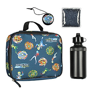 Beyblade Burst Spinner Tops Backpack Lunch Bag Water Bottle Ice Pack 5 PC Mega Set