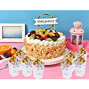 Sumerk 12 Pack Unicorn Popcorn Boxes Snack Boxes Candy Boxes Unicorn Party Favor Boxes Party Food Cookie Containers Baby Shower Birthday Party Decorations Supplies