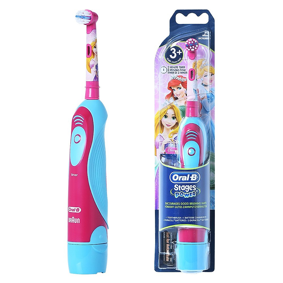 Braun ORAL-B 4510K Stages Power Electric Toothbrush for Kids [ DisneyPrincess]