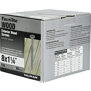 HILLMAN FASTENERS 48381 5 LB 1.25" Extension Wood Screw