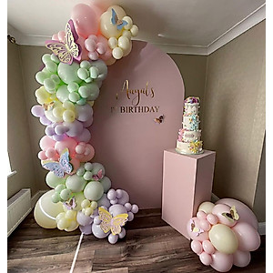 Pastel Green Balloons in different sizes 5 10 12 18inch-134pcs Pastel Green Balloons for Garland Arch，Baby Shower Graduation Wedding Anniversary Gender Reveal Birthday Party Decorations