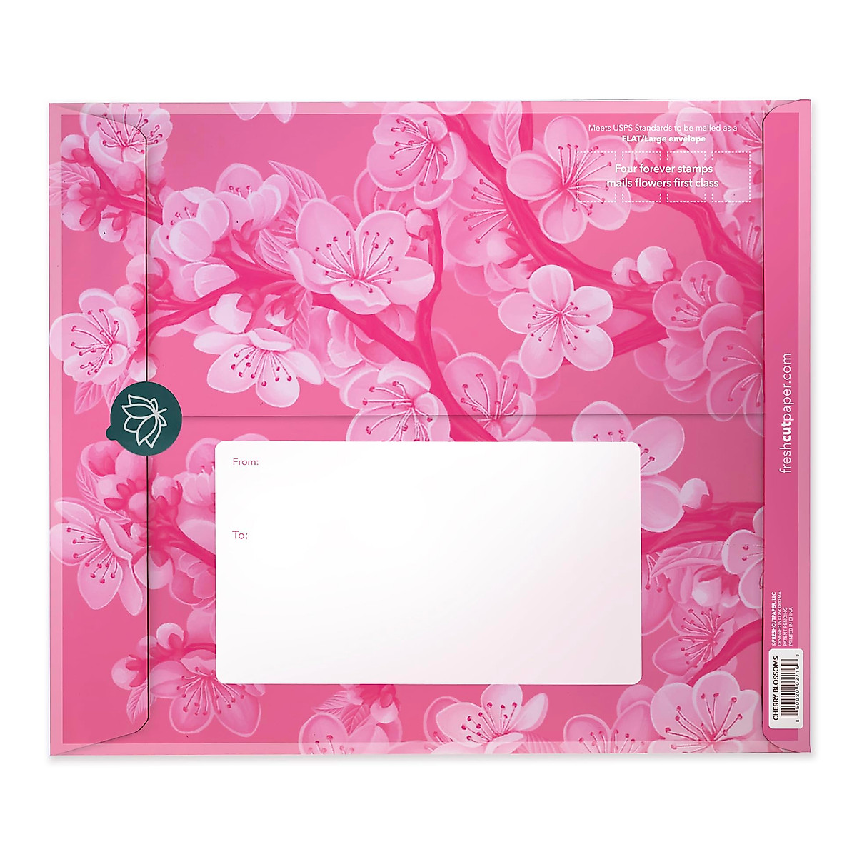 Freshcut Paper Pop Up Cards, Cherry Blossoms, 12 inch Life Sized Forever Flower Bouquet 3D Popup Greeting Cards with Note Card and Envelope - Cherry Blossoms