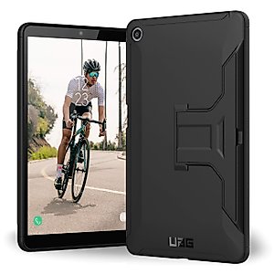 URBAN ARMOR GEAR UAG LG G Pad 5 10.1, Tablet Case with Built-in Kickstand, Scout Feather-Light Rugged [Black] Military Drop Tested Case