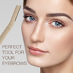 12 Pack Nylea Eyebrow Razor Trimmer [Extra Precision] Eco-Friendly Disposable Facial Hair Shaper Remover, Dermaplaning Dermaplane Shaving Tool - Facial Shave Shaver w/ Precision Cover for Men & Women