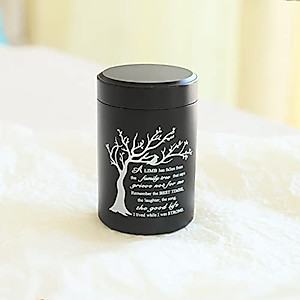 Small Urns for Ashes - Set of 4，2.7 inch High Aluminium Mini Urns, Cremation Urns for Human/Pet Ashes, Ashes Holder, Small Keepsake urns-My Mind Still Talks to You