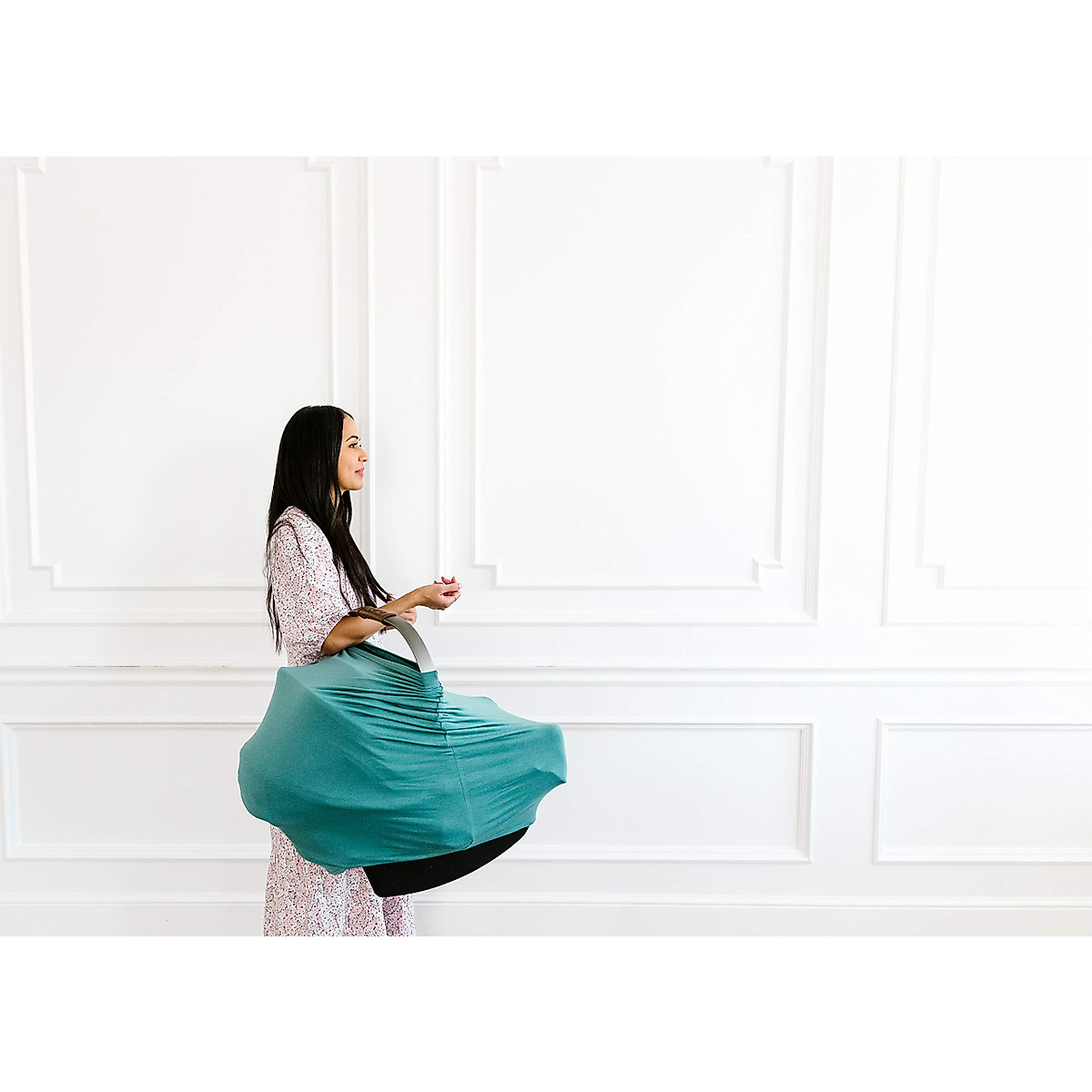 Copper Pearl Multi-Use Cover: Car Seat Covers, Nursing Cover, and Stroller Cover for Sun - Stretchy Fabric, All-Season Use, Stylish Designs, Easy Access for Moms - Journey