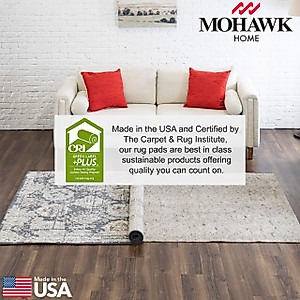 Mohawk Home 4' x 6' Non Slip Rug Pad Gripper 1/4 Thick Dual Surface Felt + Rubber Gripper - Safe for All Floors
