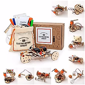 Tinkering Labs Robotics Engineering Kit | Designed by Scientists in USA | 50+ Parts | 10+ STEM Projects For Kids 8-12 | Learn Electronics, Science | Grow Creativity, Grit | Great DIY Inventor Toy Gift
