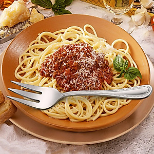 Serving Set, HaWare 6 Pieces Stainless Steel Silverware Serving Utensils, Pearled Edge Hostess Serving Set for Buffet Party Kitchen Restaurant, Mirror Finished & Dishwasher Safe