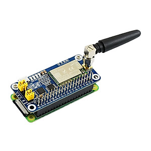 Waveshare SX1262/SX1268 LoRa HAT, Compatible with Raspberry Pi 5/4B/3B/Zero/Zero W/Zero 2W/Pico/Pico W/Pico WH, UART Interface, SX1262 868M LoRa HAT