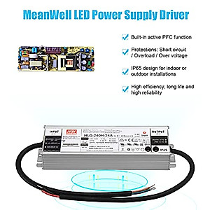 240W LED Parking Lot Retrofit Kit 34800LM ETL DLC Replace 1000W MH HPS HID Shoebox LED Retrofit Lights AC100-277V 5000K E39 Base for Outdoor Tennis Court Canopy Flood Street Area Lighting Fixture