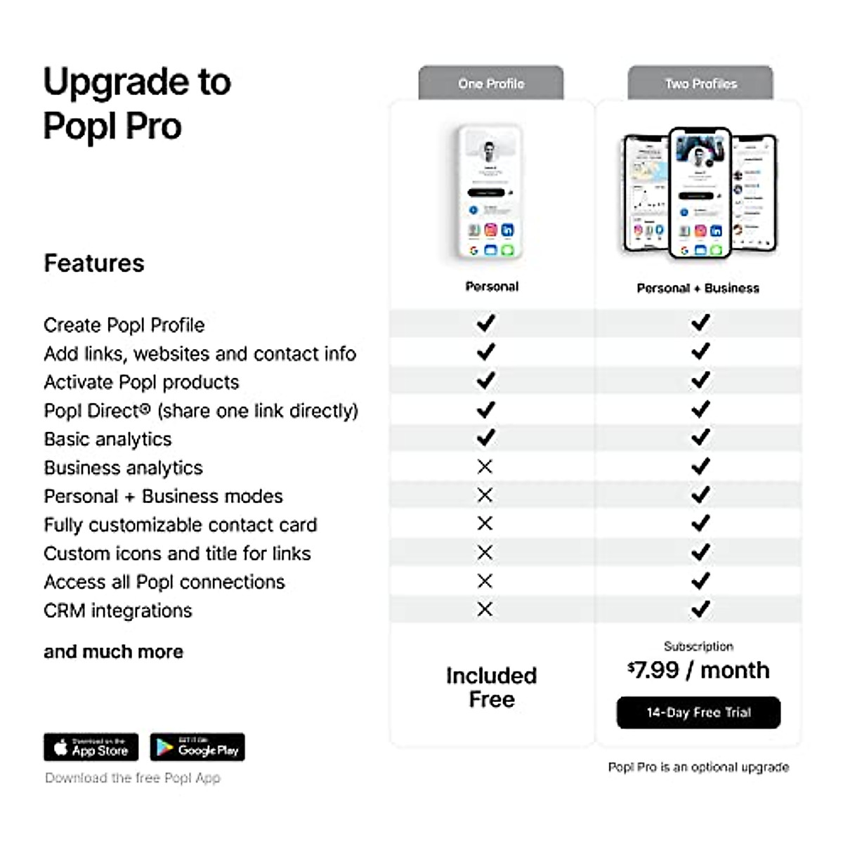 Popl XL Large 4" NFC Business Card Tap Sign Sticker - Instantly Share Contact Info, Social Media, Payment, Apps & More - Compatible with iPhone and Android - Features NFC Tap & QR Scan (Black)