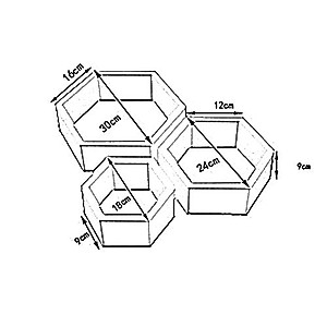 PIBM Stylish Simplicity Shelf Wall Mounted Floating Rack Wooden Background Wall Photos Living Room Creative,9 Colors Avaliable, Multicolor