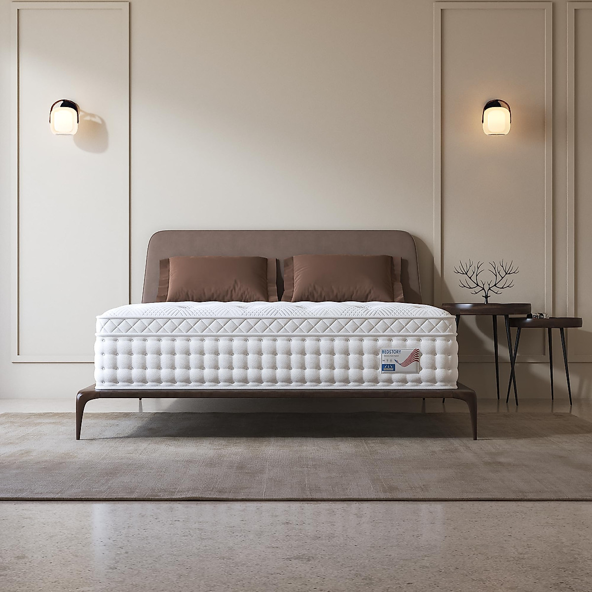 BedStory King Mattress, 14 Inch Deep Sleep Mattress Extra Lumbar & Shoulder Support, Hybrid Mattress with Gel Memory Foam - Fiberglass Free - No Odor - 365 Night Trial - Forever Warranty