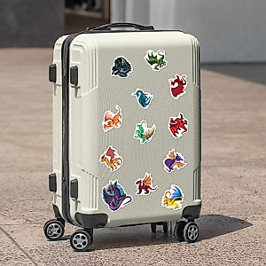 Pack 50 Pcs Cute Animal Dragon Stickers for Water Bottles Waterproof Laptop Luggage Cups Computer Journaling Teens Adults Girls Boys Aesthetic Sticker Packs Small Vinyl Decals