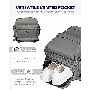 Hynes Eagle 20L Travel Backpack Carry on Backpack Women Men Personal Item Bag for Spirit Airlines Small Nylon Laptop Backpack 14 inches Grey