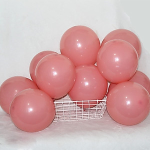 100pcs Dusty Pink Balloons 18 inch +12 inch +10 inch +5 inch Latex Party Rose Pink Balloon Birthday Balloons Baby Shower Decorations Wedding Balloons bulk