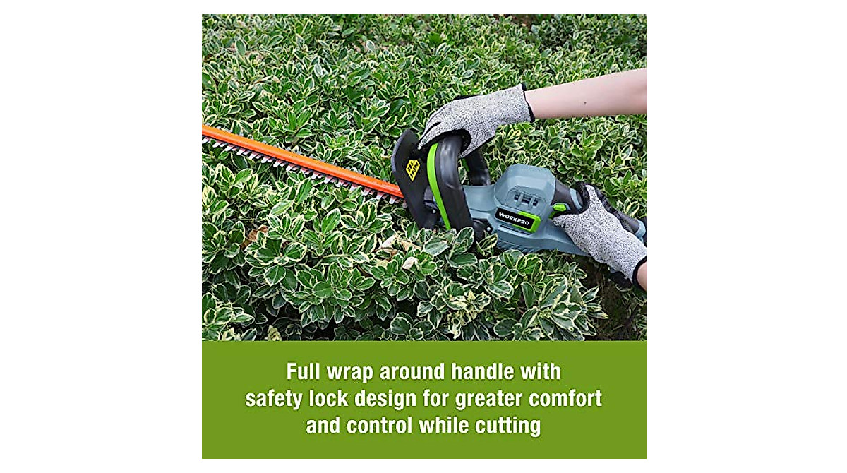 WORKPRO 20V Cordless Hedge Trimmer - Lightweight & Powerful