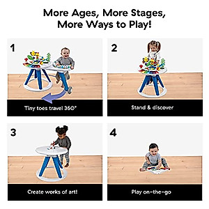 Baby Einstein Around We Grow 4-in-1 Walker, Discovery Activity Center and Table, Age 6 Months and up