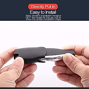 INFIPAR 2pcs Compatible with 2019 2020 RAM 2500 3500 5500 Black Silicone Case Cover Protector Keyless Remote fit 5 Buttons 2019 2020 RAM 2500 3500 4500 5500 Truck Pickup Only for Push Button Start