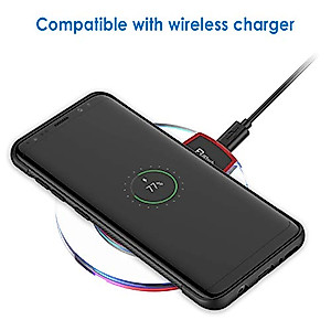 JETech Slim Fit Case for Samsung Galaxy S9 (NOT for Plus +), Thin Phone Cover with Shock-Absorption and Carbon Fiber Design (Black)