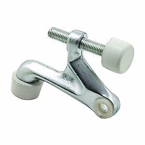 Prime-Line U 10129-4 Hinge Pin Door Stop, Heavy Duty Diecast Construction, Satin Nickel (4 Pack)
