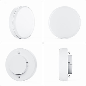 AUIOMUTO GX53 LED Light Bulb,7W Daylight 6000K Replacement Traditional Halogen GX53 Spotlight for Cabinet, Exhibition, Showcase, Shop Showroom, Ceiling Lamp