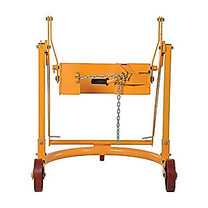 Vestil DCR-110-55 Manual Drum Carrier/Rotator, 36-1/2" Length, 34-1/2" Width, 42" Height, 800 lbs Capacity