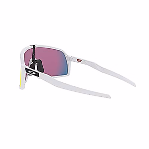 Oakley Men's OO9462 Sutro S Rectangular Sunglasses, Matte White/Prizm Road, 28 mm
