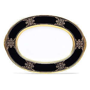 Noritake Evening Majesty Oval Platter, 14-inches